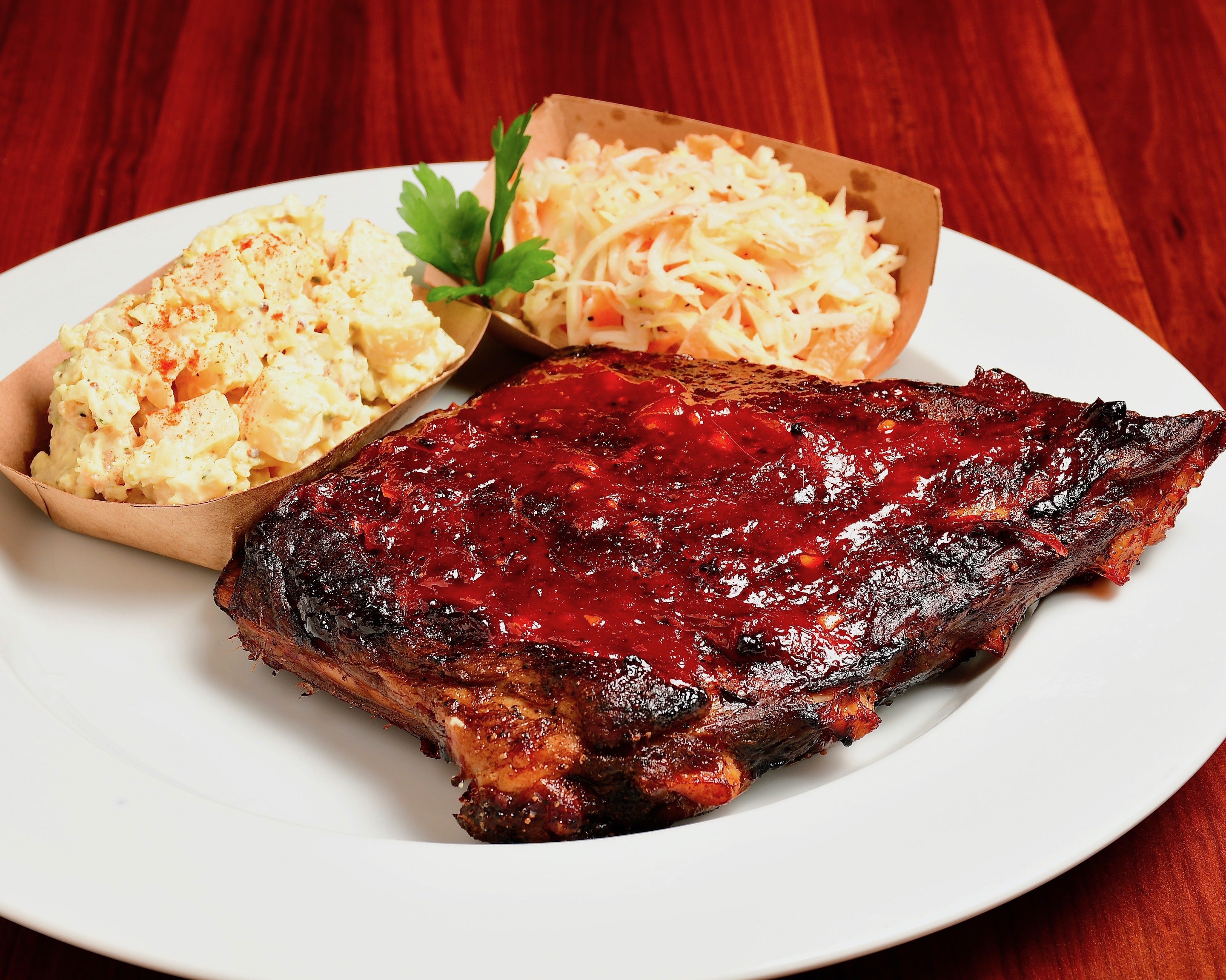 Half Smoked Spareribs (4) 1/2 ハーフスモークスペアリブ | Midtown BBQ